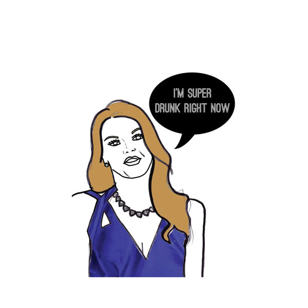 Maturi Super Drunk by Kats Illustration - Wrapped Canvas Typography ...