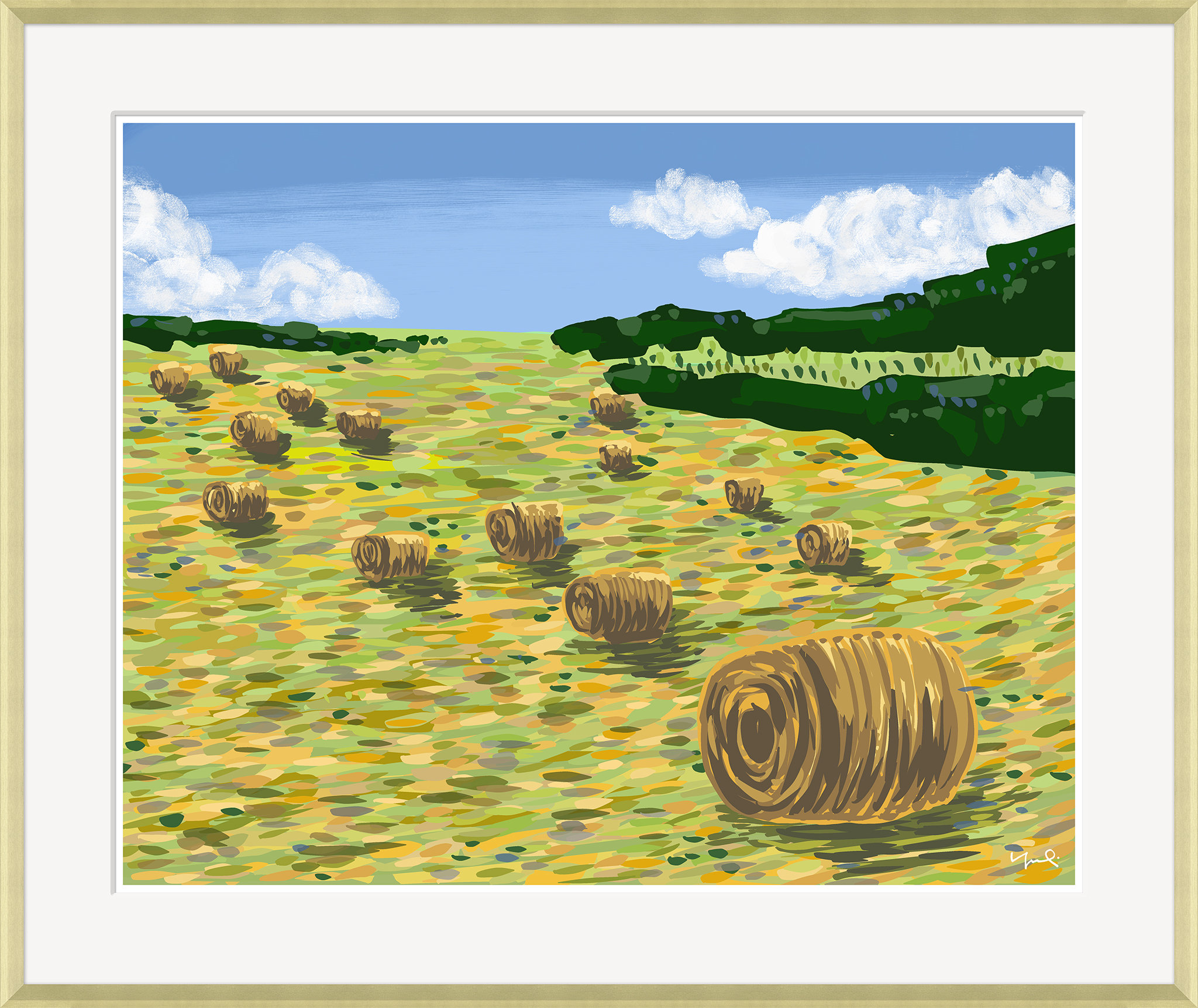 Soicher-Marin Yuki Osada Morning Field by Yuki Osada - Single Picture Frame Painting | Wayfair