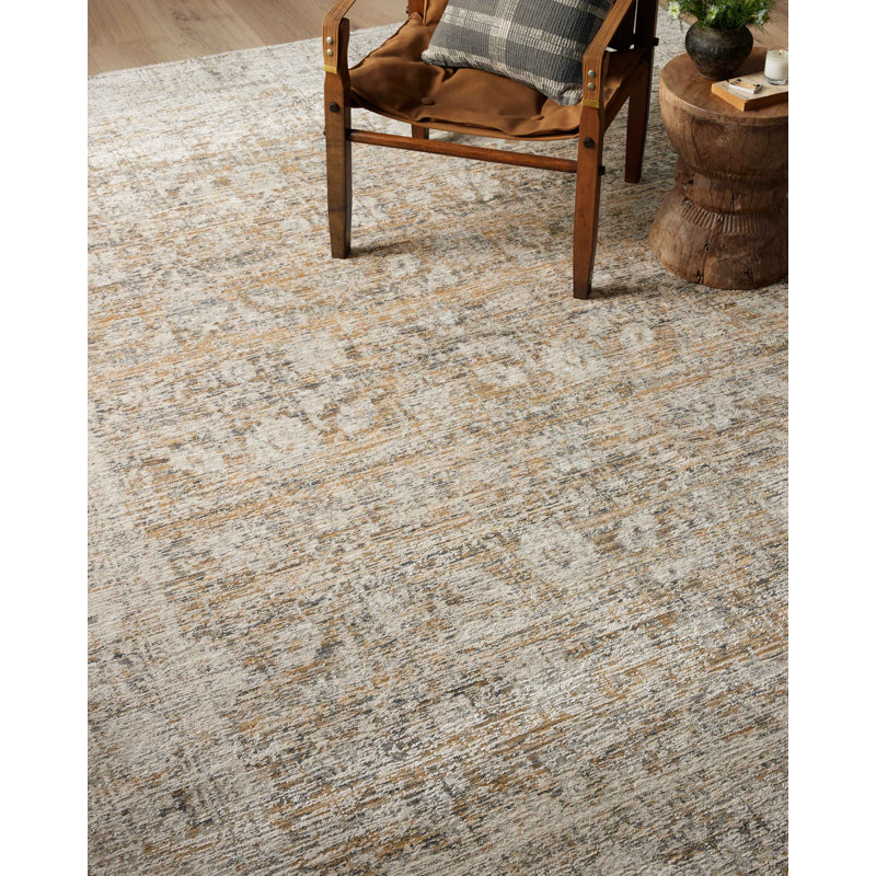 Amber Lewis x Loloi Alie Gold / Beige Area Rug & Reviews | Wayfair
