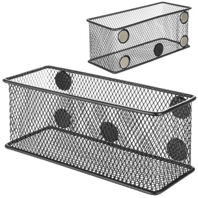 MyGift Wire Mesh Magnetic Storage Basket | Wayfair
