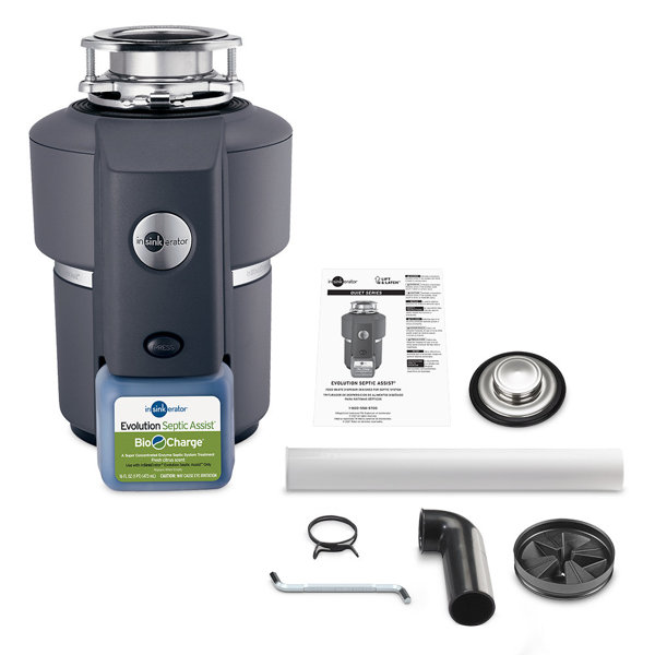 InSinkErator Evolution Septic Assist 3/4 HP Continuous Feed Garbage ...