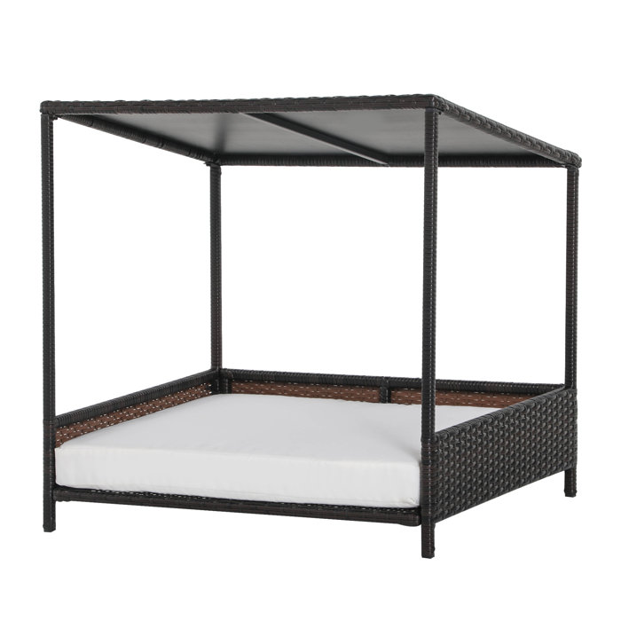 Archie & Oscar™ Kirklin Brown Metal Dog House & Reviews | Wayfair