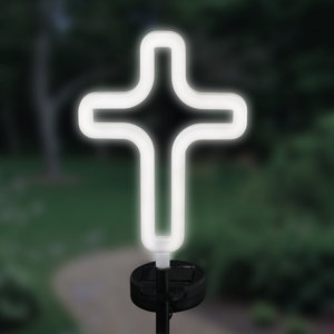 Exhart Solar Cross Outline Garden Stake, 6 By 34.5 Inches & Reviews ...