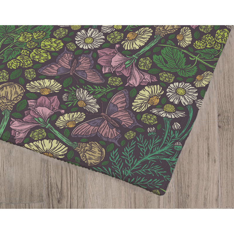 Winston Porter Icard Performance Green/Purple/Yellow Rug & Reviews ...