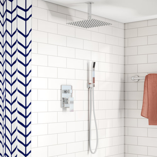 Rebrilliant Cahoon Volume Complete Shower System with Rough-in Valve ...