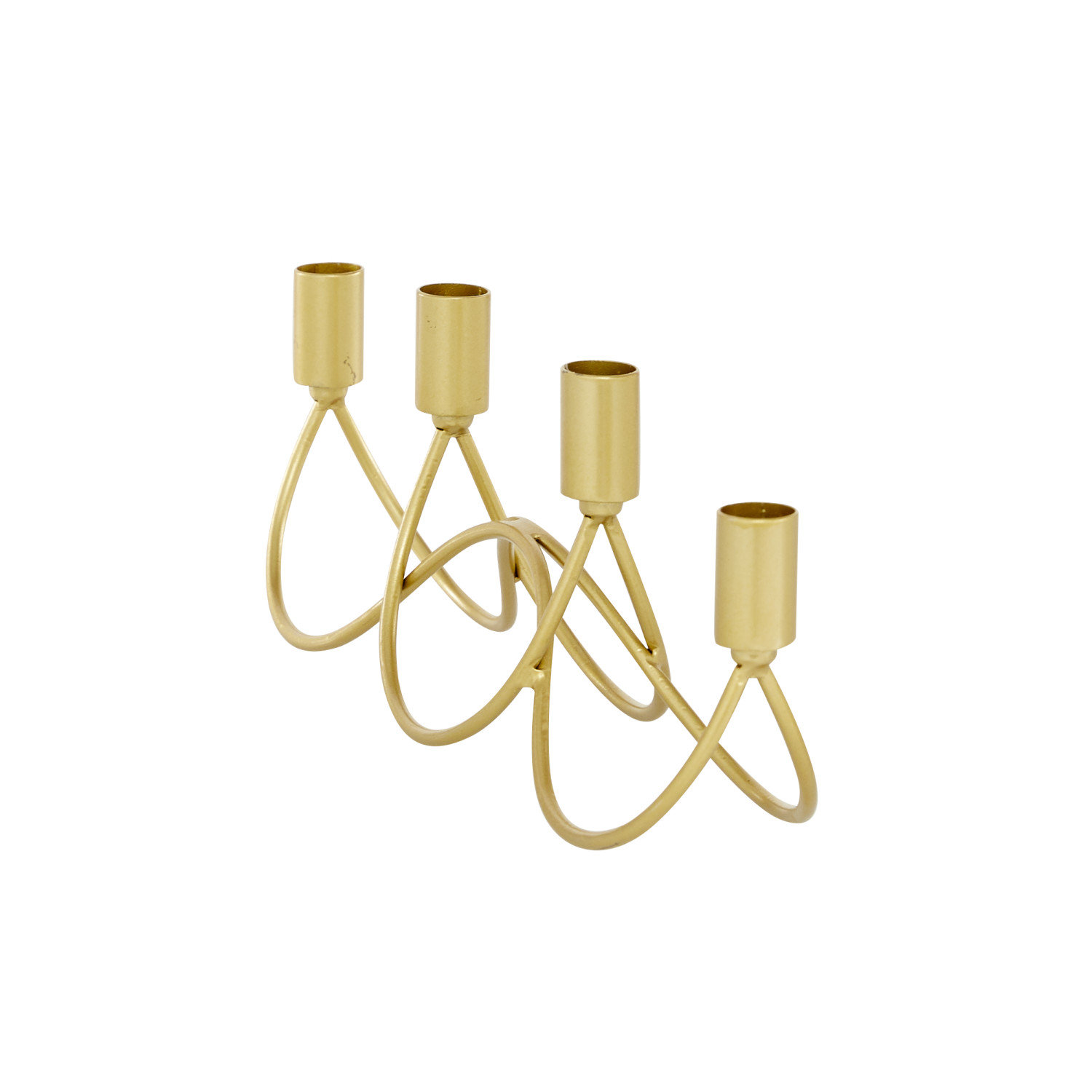 Cosmoliving By Cosmopolitan Gold Metal Contemporary Candelabra ...
