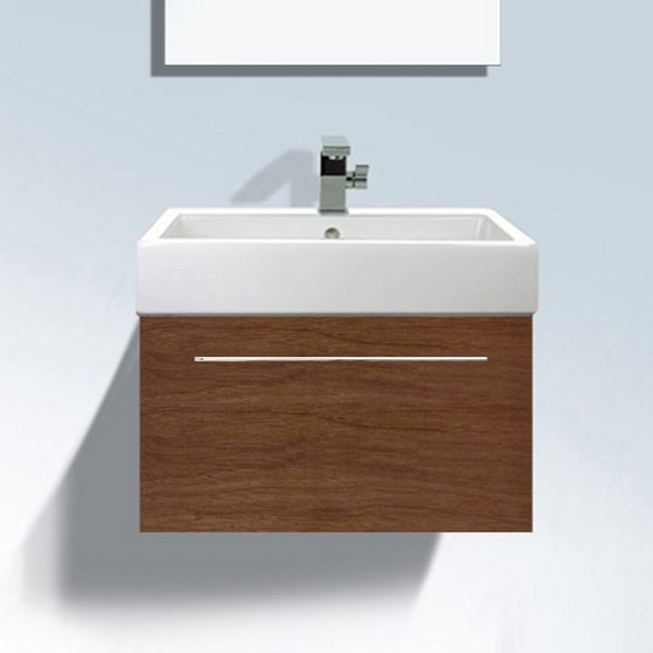 Duravit Fogo 29.5275'' Wall Mounted Single Bathroom Vanity with Ceramic ...