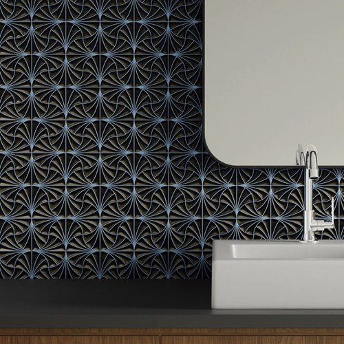 Qube Tiles Leque Neon 13" X 40" Geometric Wall Panel Tile - Wayfair Canada