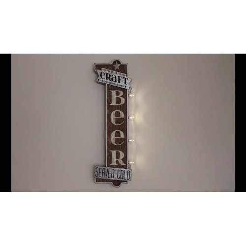 17 Stories Valmar Craft Beer LED Marquee Sign & Reviews | Wayfair