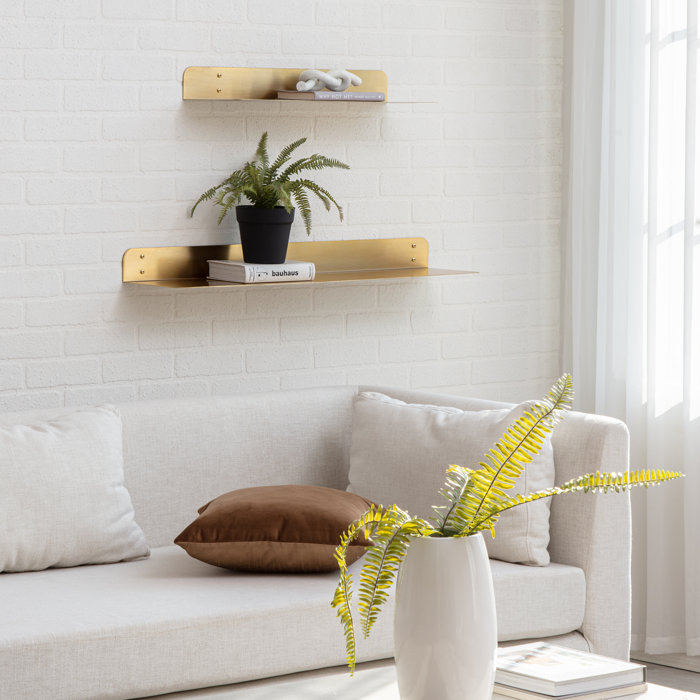 Saffron Fabs 2 Piece Accent Shelf | Wayfair