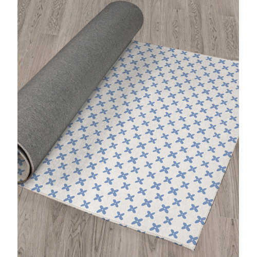 Charlton Home® Likins Performance Blue/Periwinkle Rug | Wayfair