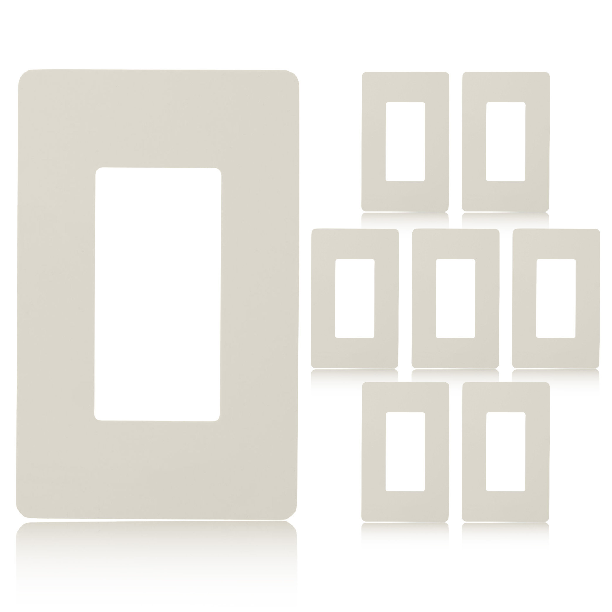 Faith 1-Gang Decorator Screwless Duplex Outlet Wall Plate | Wayfair