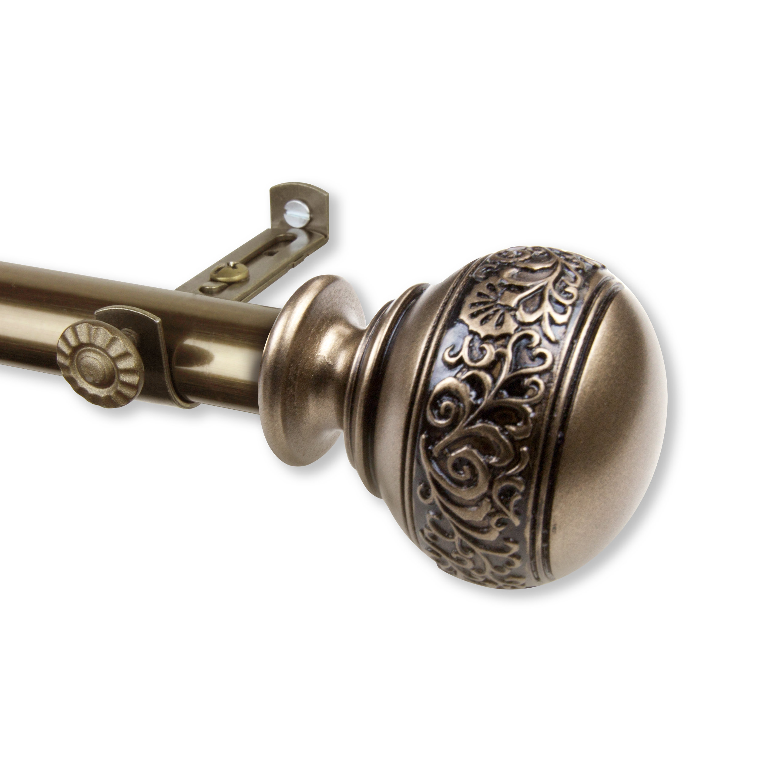 Fleur De Lis Living Solon 4-Sided Bay Window Single Curtain Rod ...
