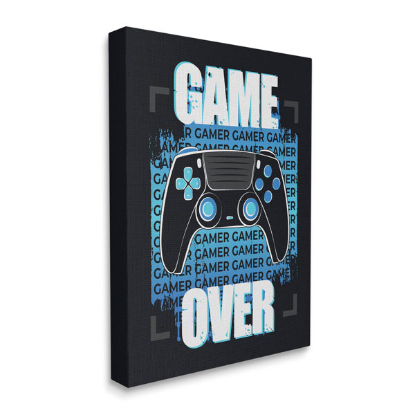 Red Barrel Studio® Game Over Controller Phrase by - Wrapped Canvas ...