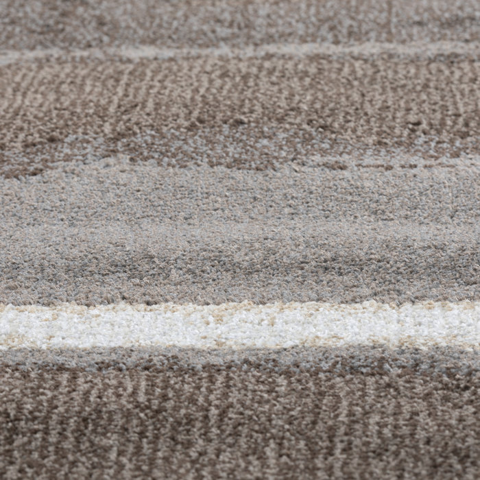 17 Stories Leitha Performance Mocha Rug & Reviews | Wayfair