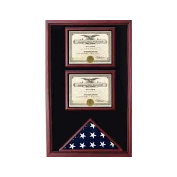 Flags Connections American Flag and Certificates Cases Shadow Box ...