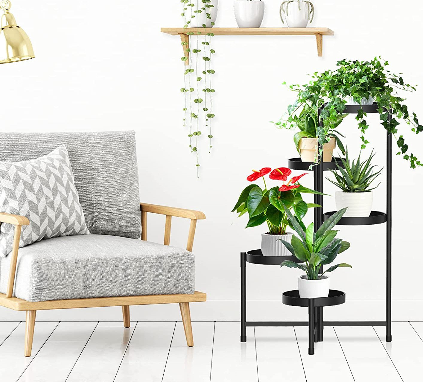 Arlmont & Co. Lashekia Rectangular Multi-Tiered Plant Stand | Wayfair
