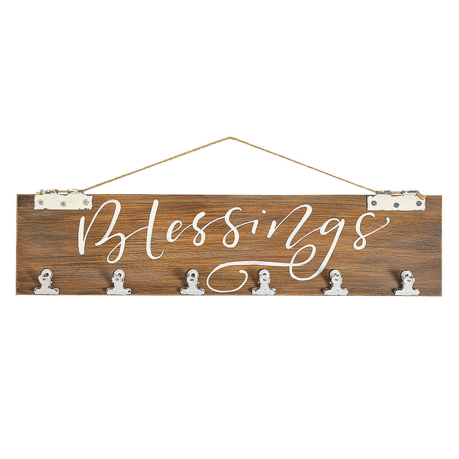 Gracie Oaks Blessings Wall Decoration With Picture Clips Wall Décor ...