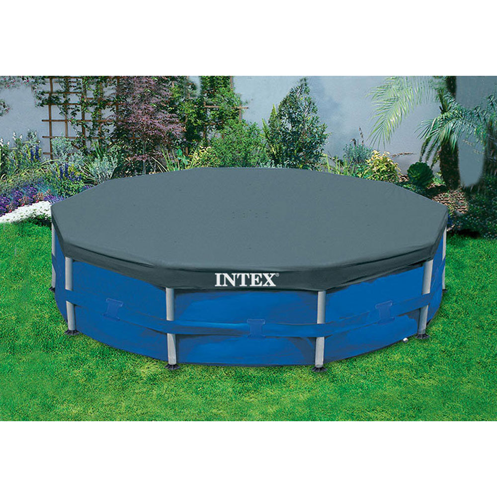 Intex 10 ft pool w/cleaning kit, pool cover and pool filters (6pack ...