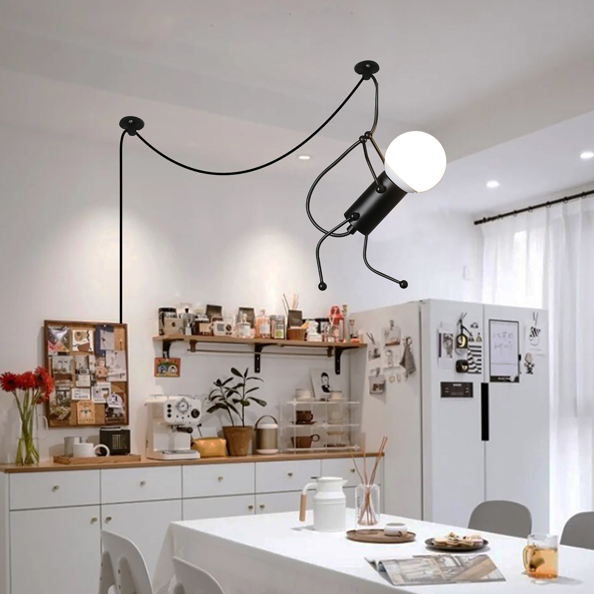 17 Stories Modern Industrial Decorative Black Ant Design Pendant Light ...