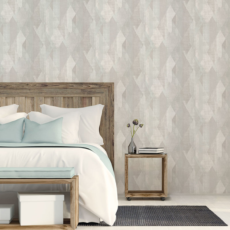 Wrought Studio Lapierre Geometric Wallpaper & Reviews | Wayfair