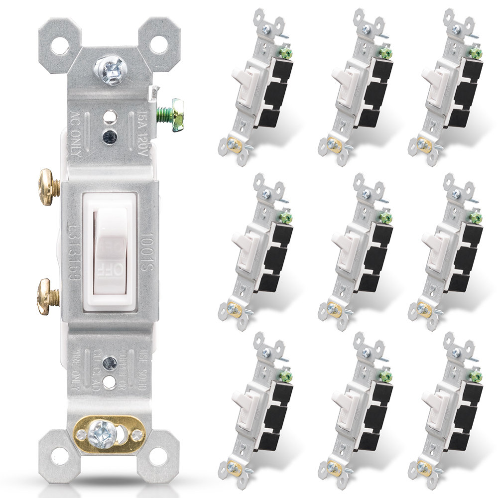 ELEGRP 15-Am Single Pole Toggle Light Switch | Wayfair
