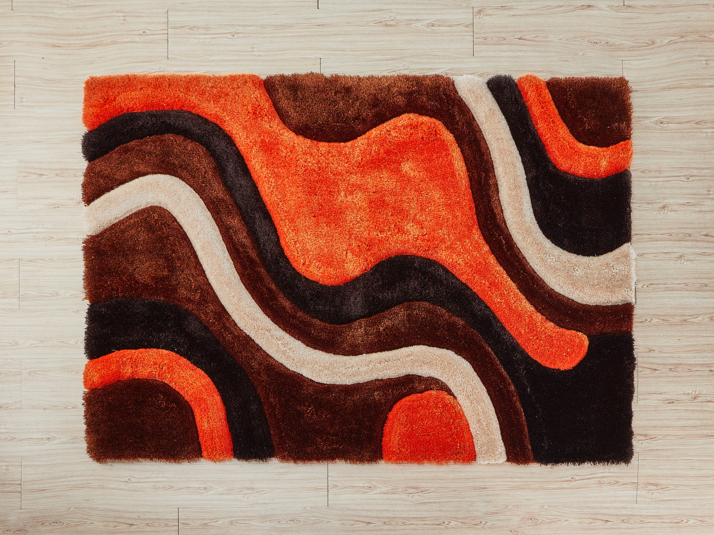 Orren Ellis Kadir Handmade Performance Orange/Brown Rug & Reviews | Wayfair