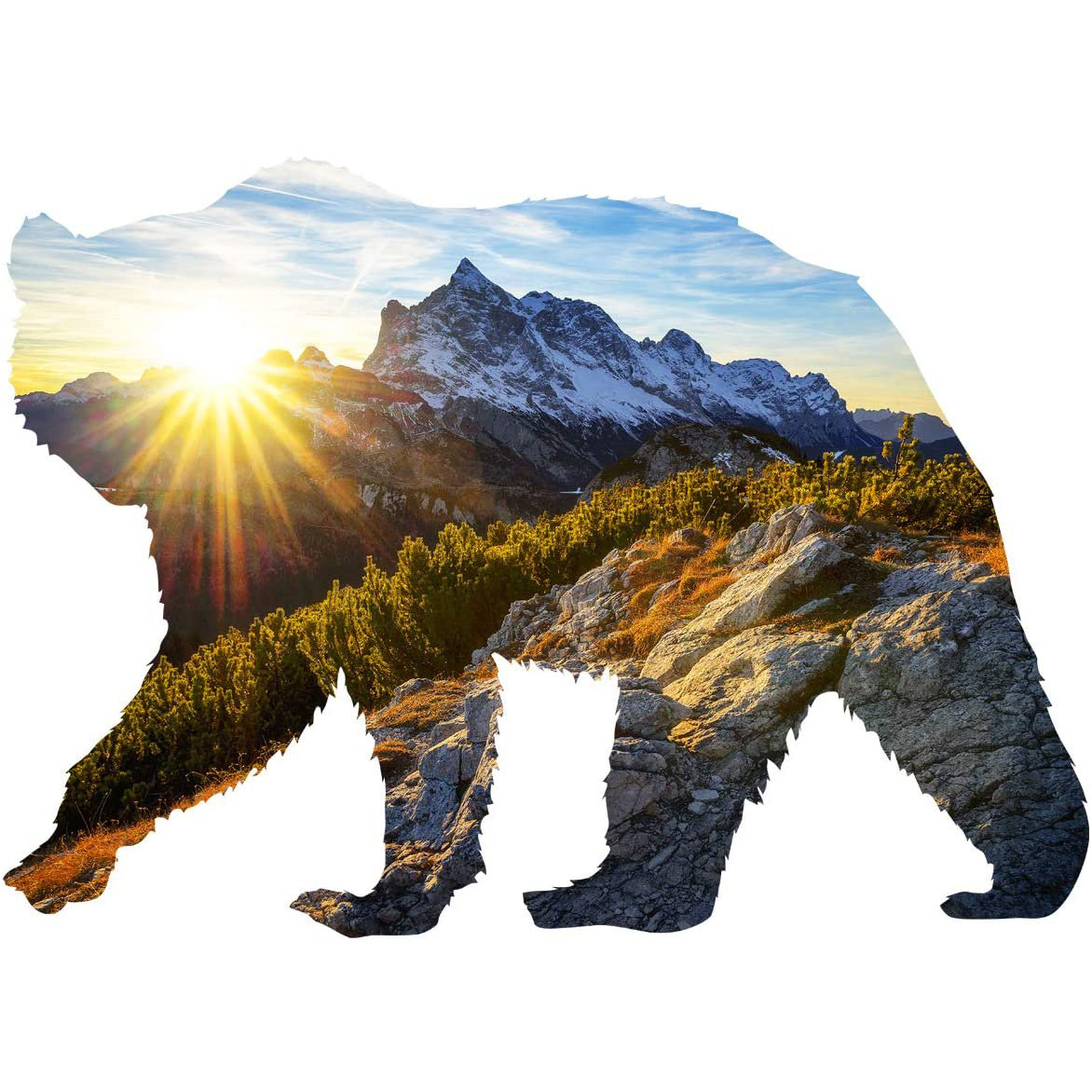 Foundry Select Grizzly Bear Wall Decal | Wayfair