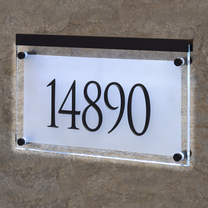 Whitehall Products 1-Line Address Plaque & Reviews | Wayfair