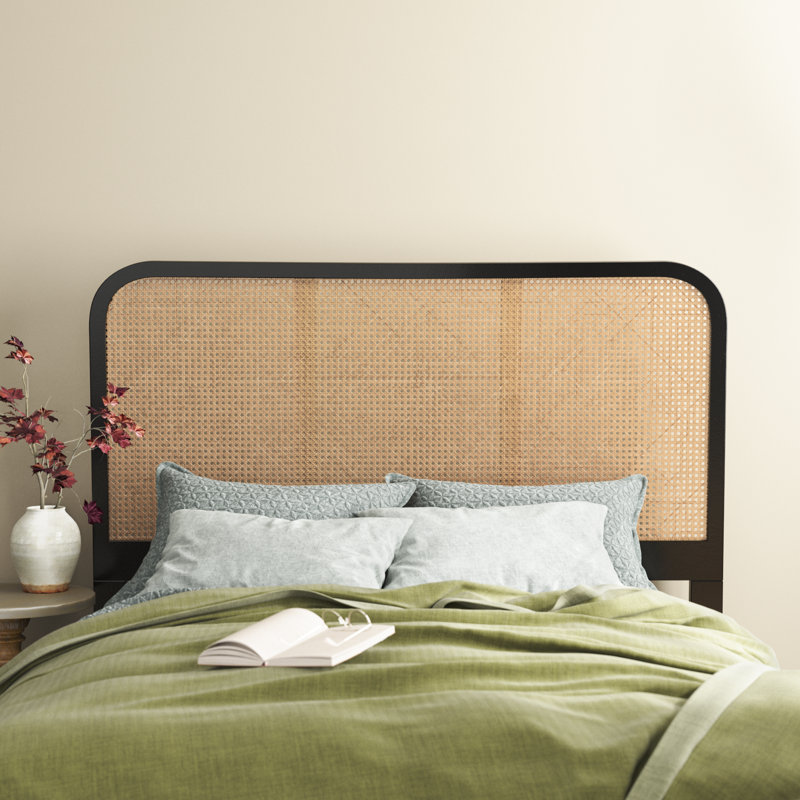Birch Lane™ Boone Solid Wood and Cane Headboard & Reviews | Wayfair