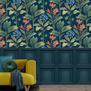 Floral & Botanical Green Wallpaper You'll Love | Wayfair.co.uk