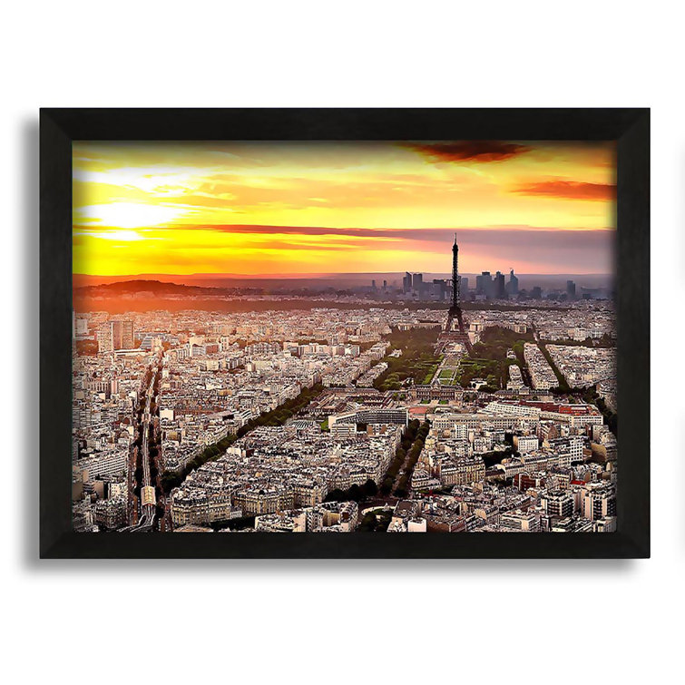Brayden Studio Paris City - Picture Frame Photograph on Canvas ...