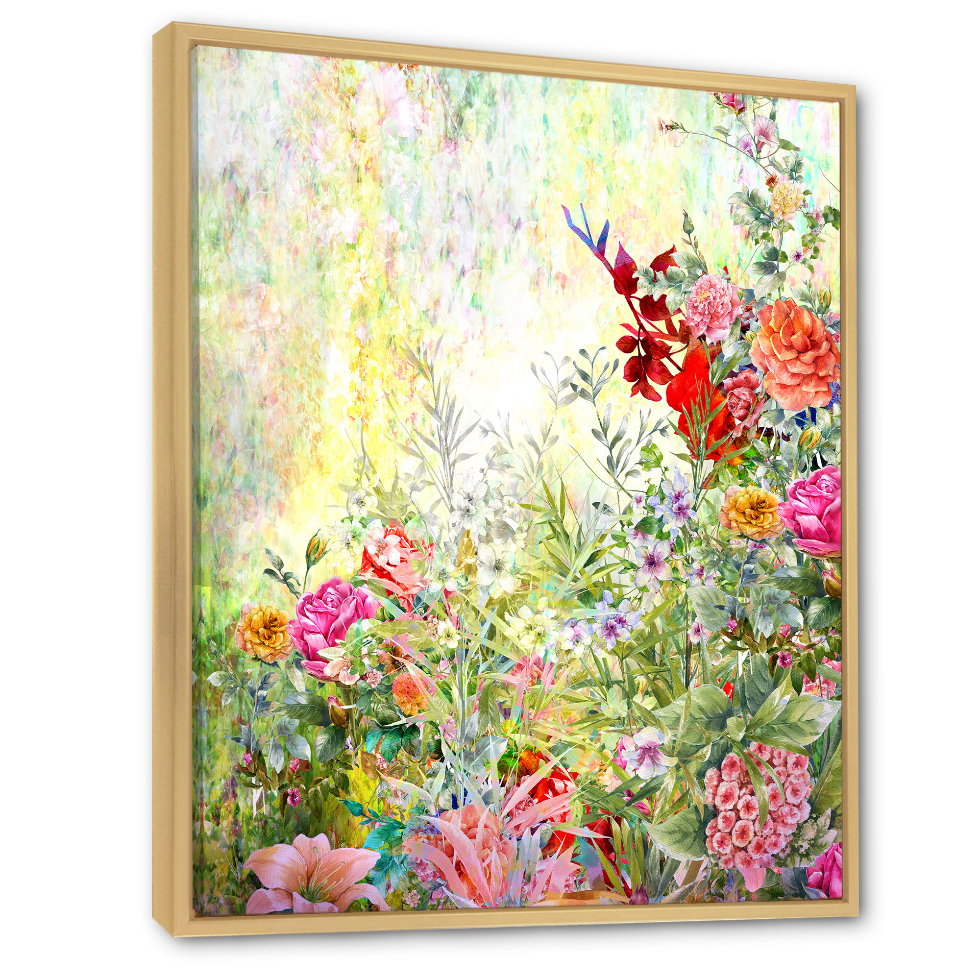 Winston Porter Vintage Spring Garden Flowers II Vintage Muticolored ...