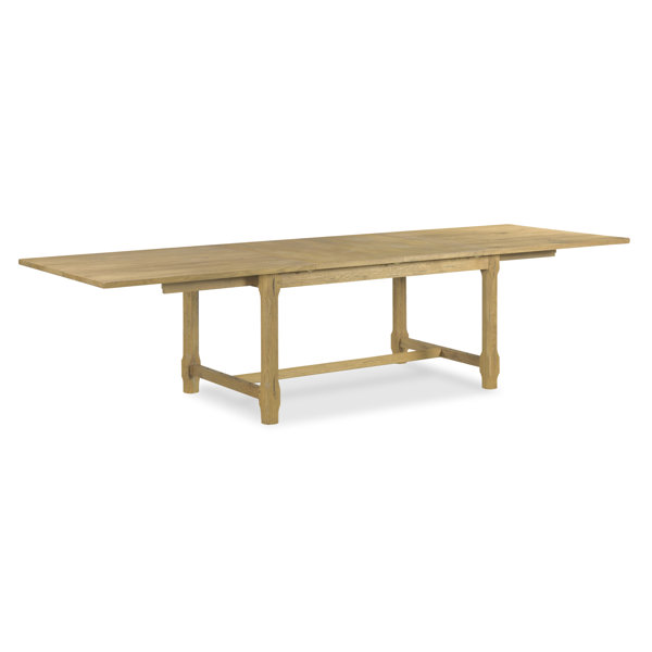 WoodbridgeFurniture Forever Extendable Solid Oak Trestle Dining Table ...