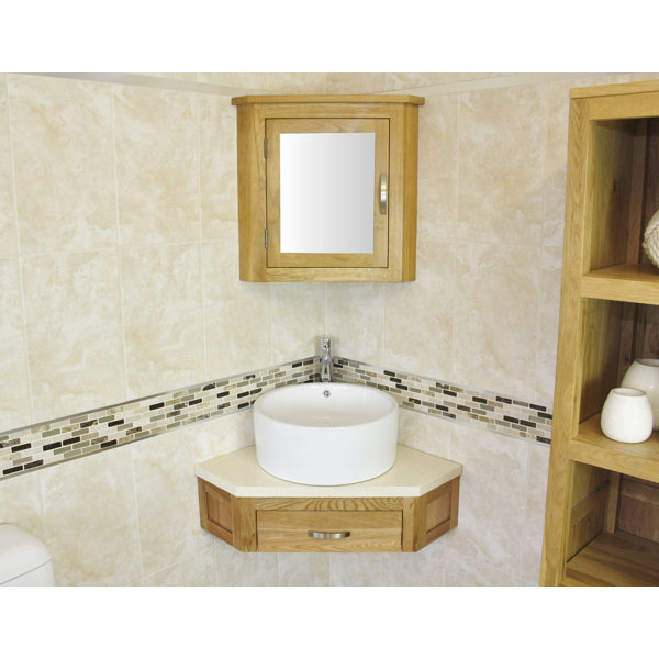 Belfry Bathroom Covell Wall Mounted Corner Vanity Unit | Wayfair.co.uk