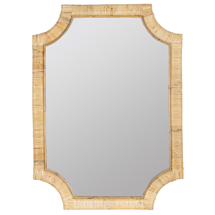 Joss & Main Citrine Irregular Rattan Wall Mirror & Reviews | Wayfair