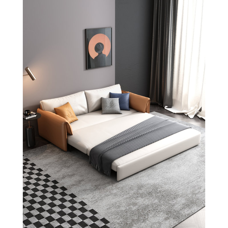 Ebern Designs Tyler-Reece 65.4'' Vegan Leather Sofa | Wayfair