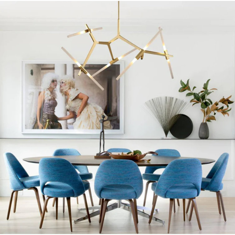 George Oliver Dmitar 10 - Light Modern Linear Chandelier | Wayfair