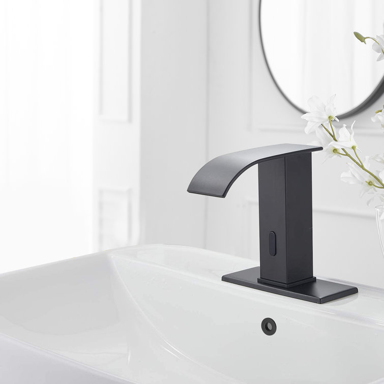 VIBRANTBATH DC Battery Powered Touchless Single Hole Bathroom Faucet ...