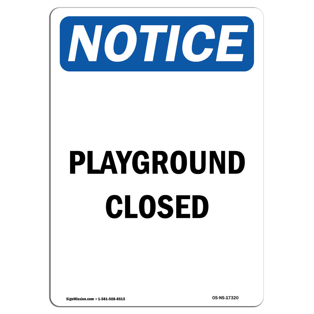 SignMission Playground Closed Sign | Wayfair