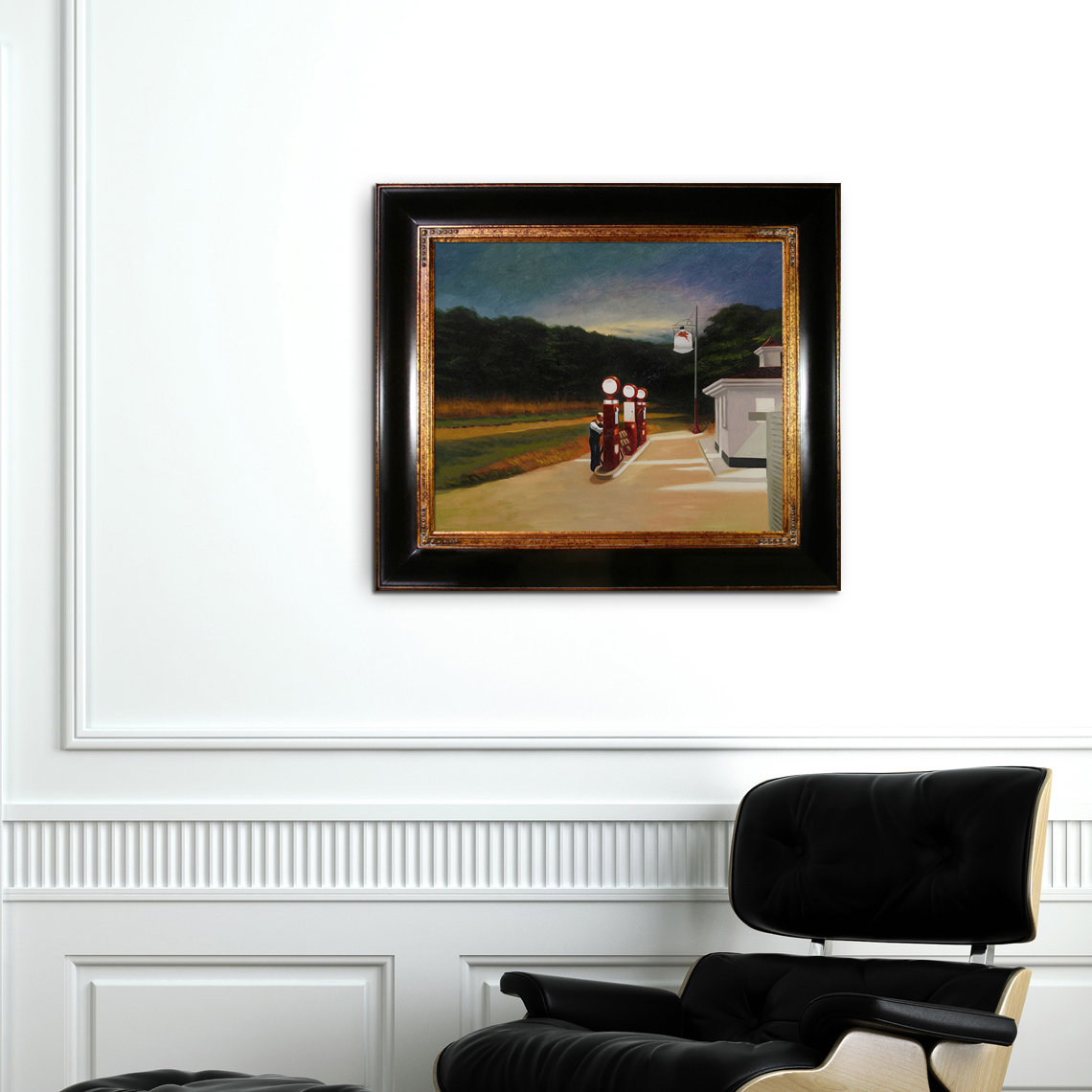 Vault W Artwork Hopper Gas,1940 by Edward Hopper - Picture Frame ...