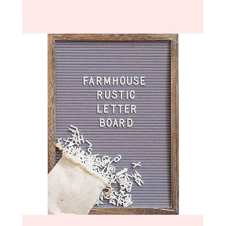 Millwood Pines Tabletop Changeable Letter Board | Wayfair