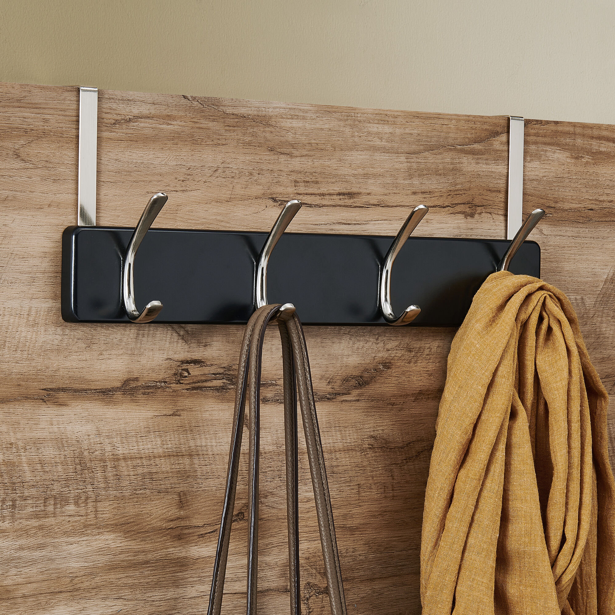 Melannco 4 - Hook Over the door Wall Mounted Coat Rack | Wayfair