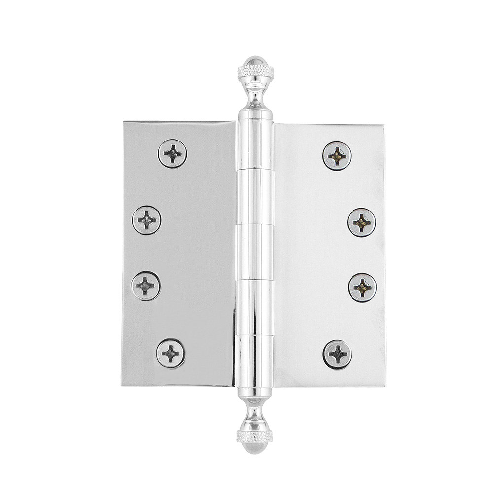 Grandeur 4" Acorn Tip Heavy Duty Hinge with Square Corners | Wayfair