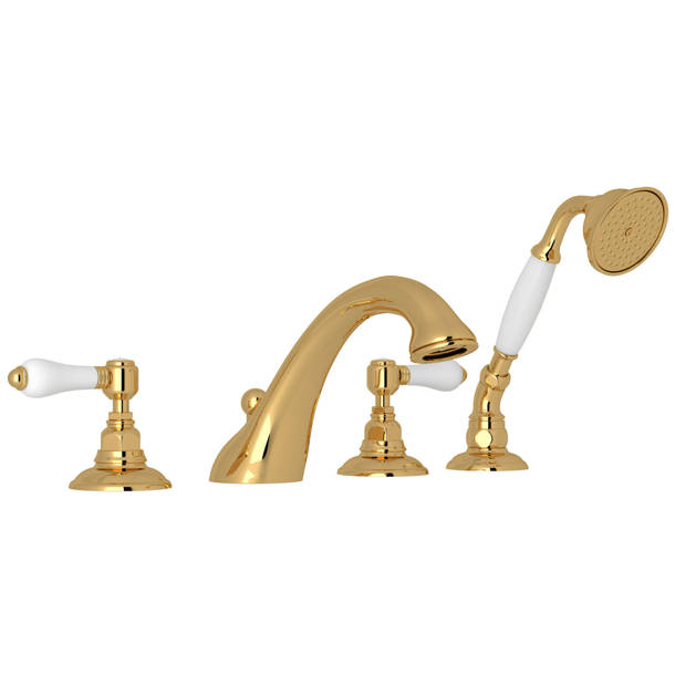 Rohl Viaggio Widespread Bathroom Faucet with Drain Assembly & Reviews ...