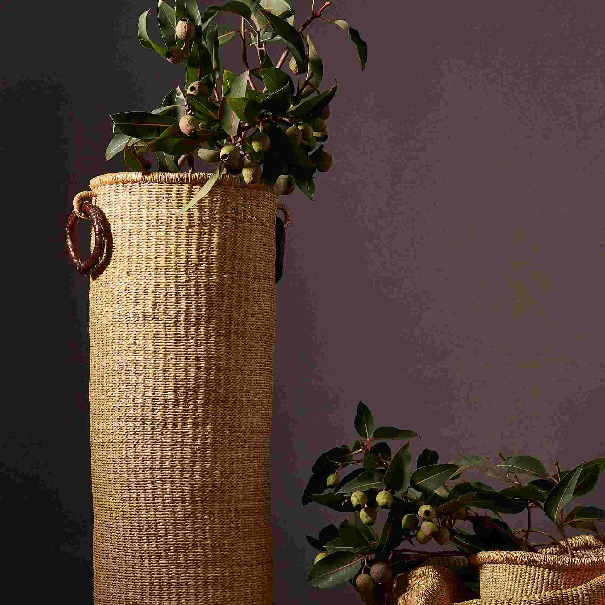 Sonder & Holliday Santo Handmade Rattan Floor Vase | Wayfair