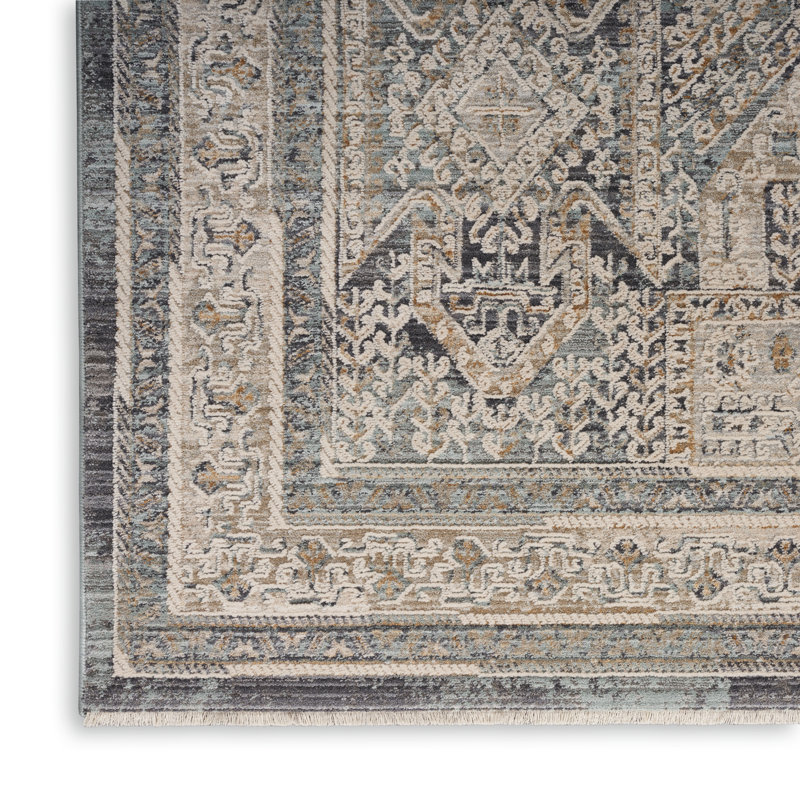 Langley Street Mehdi Gray/Tan Rug | Wayfair