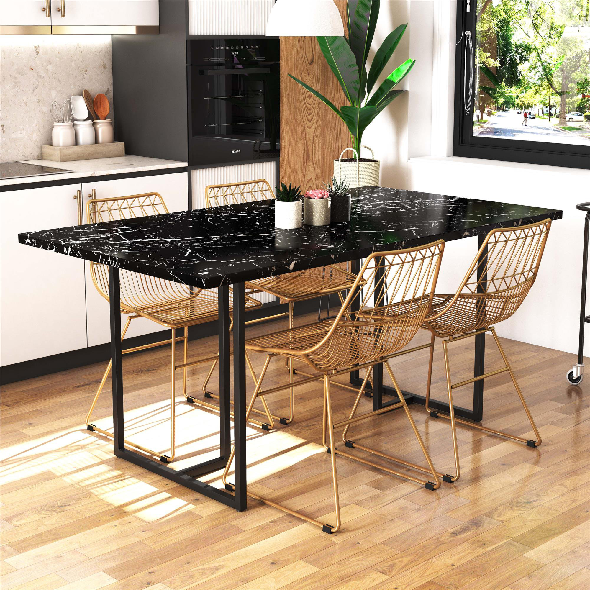 CosmoLiving by Cosmopolitan Astor 64'' Dining Table & Reviews | Wayfair