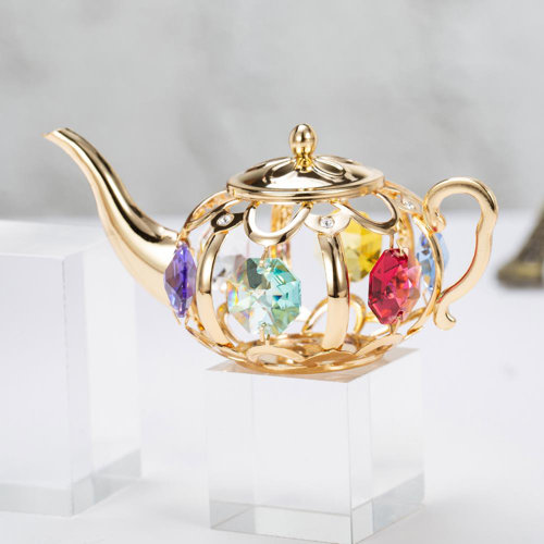 MatashiCrystal Teapot Hanging Figurine Ornament & Reviews | Wayfair