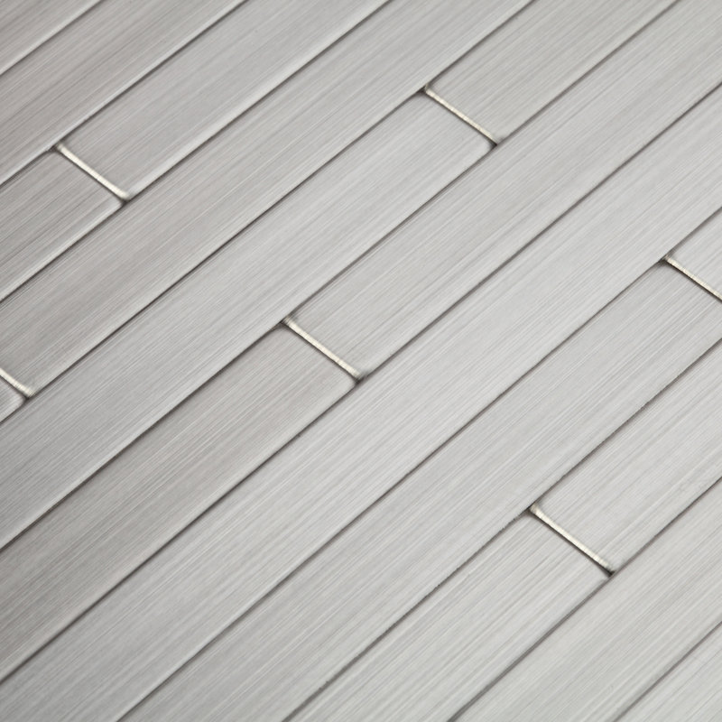 Speed tiles Linear 12" x 12" Metal Mosaic Tile & Reviews | Wayfair